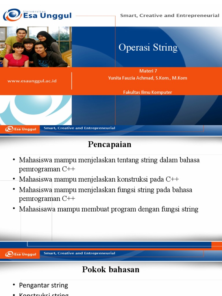 Operasi String dalam C++: Panduan Lengkap | PDF