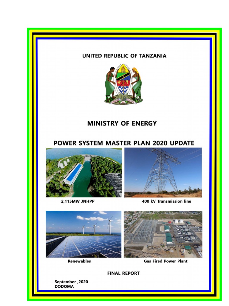 Tanzania Power System Plan 2020 | PDF | Electric Power Transmission | Electrical Grid