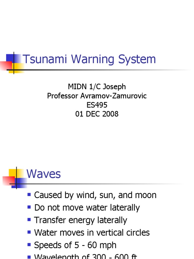 Tsunami Warning System | PDF | Tsunami | Physical Oceanography