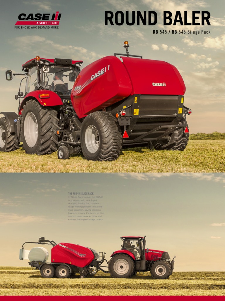 Case IH RB545 Silage Pack Round Baler | PDF | Hay | Mechanical Engineering