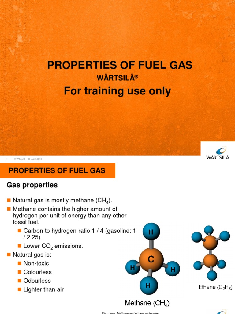 E1 - Gas Properties - Methane vs. Ethane | PDF | Propane | Fuels