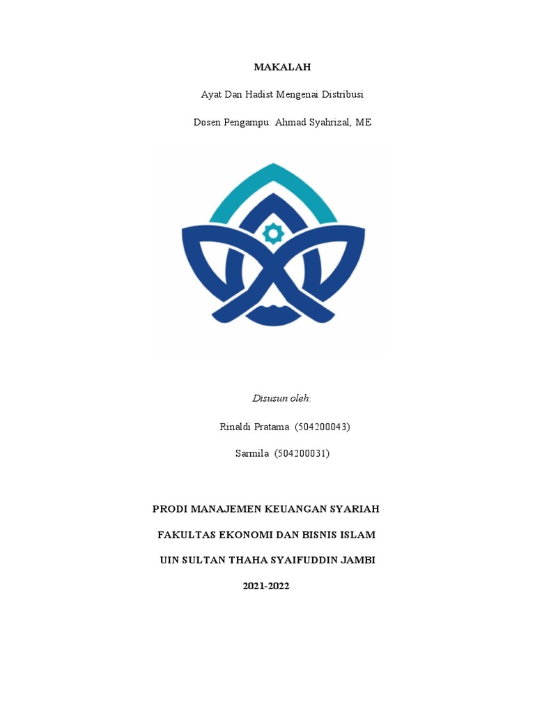 Makalah Ayat Dan Hadis Kel 9 | PDF Makalah Ayat Dan Hadis Kel 9 | PDF