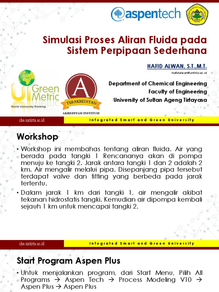 Modul 5 Simulasi Proses Aliran Fluida Pada Sistem Perpipaan Sederhana | PDF