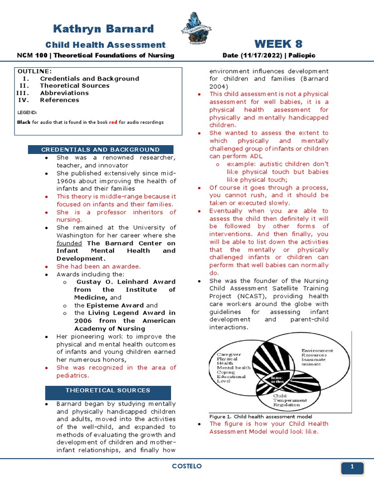 TFN - Week 8 Kathryn Barnard | PDF
