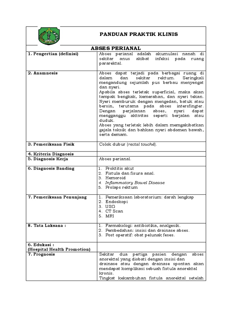 PPK Abses Perianal | PDF