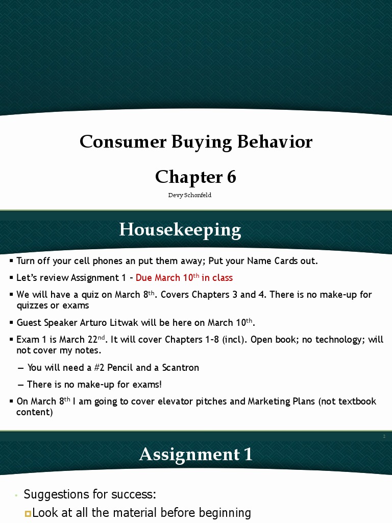 Understanding Consumer Buying Behavior | PDF | Behavior | Consumer Behaviour