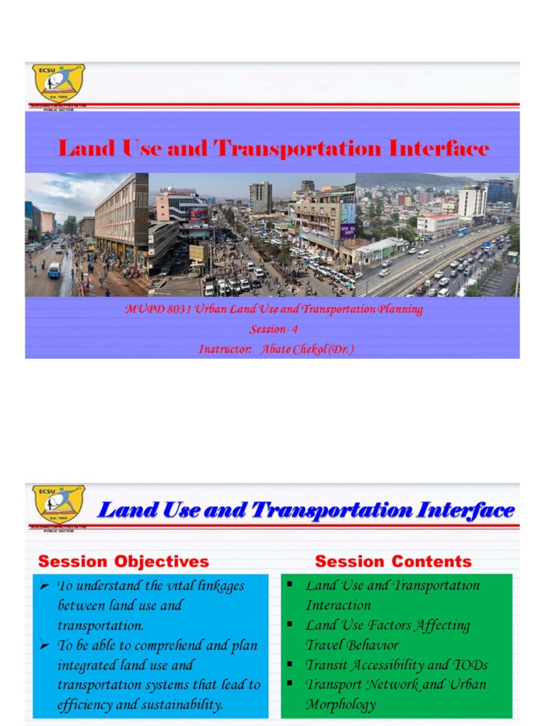 Land Use and Transportation Interface | PDF