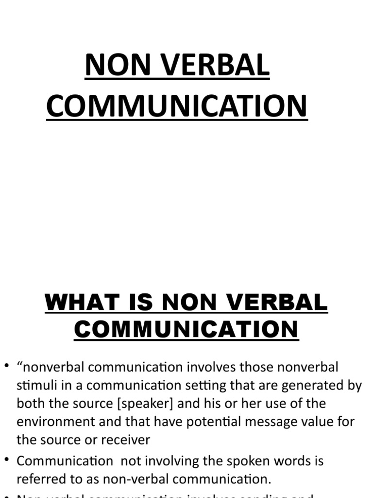Presentation Non Verbal Communication Final 1447087505 169502 | PDF ...