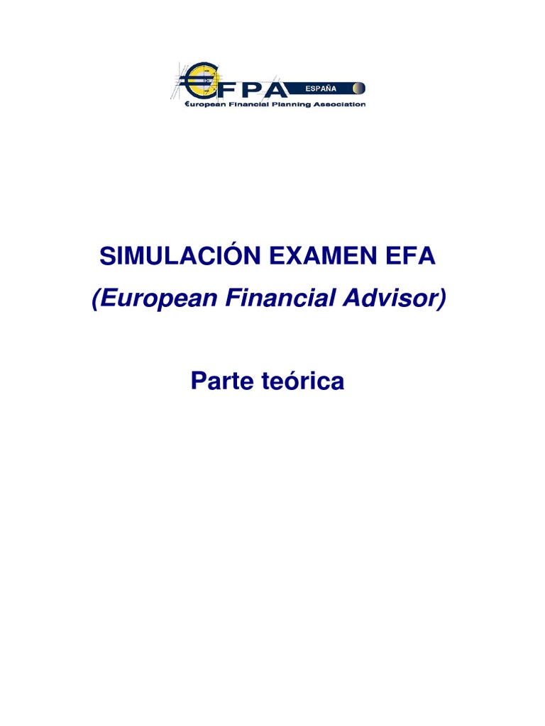 Simulación EFPA-NIVEL I+II (2013) SOLUCIONES | PDF | Interés | Opción ...