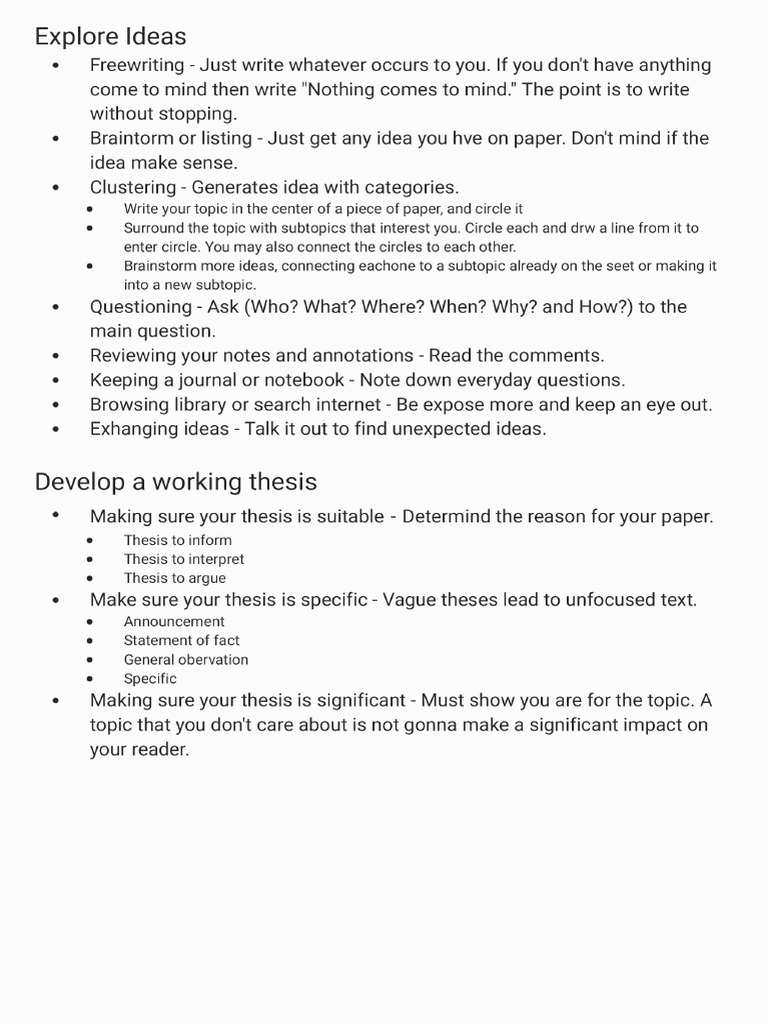 A Writers Resource 40-45 Explore Your Ideas 220829 211549 | PDF