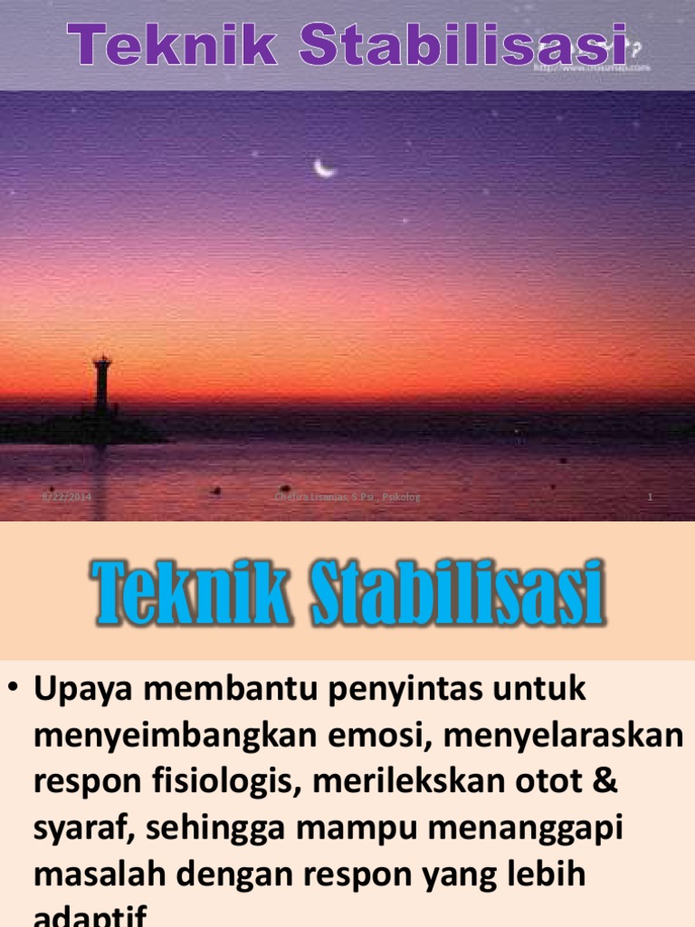 Teknik Stabilisasi Utk PFA (Bu. Lisa) | PDF