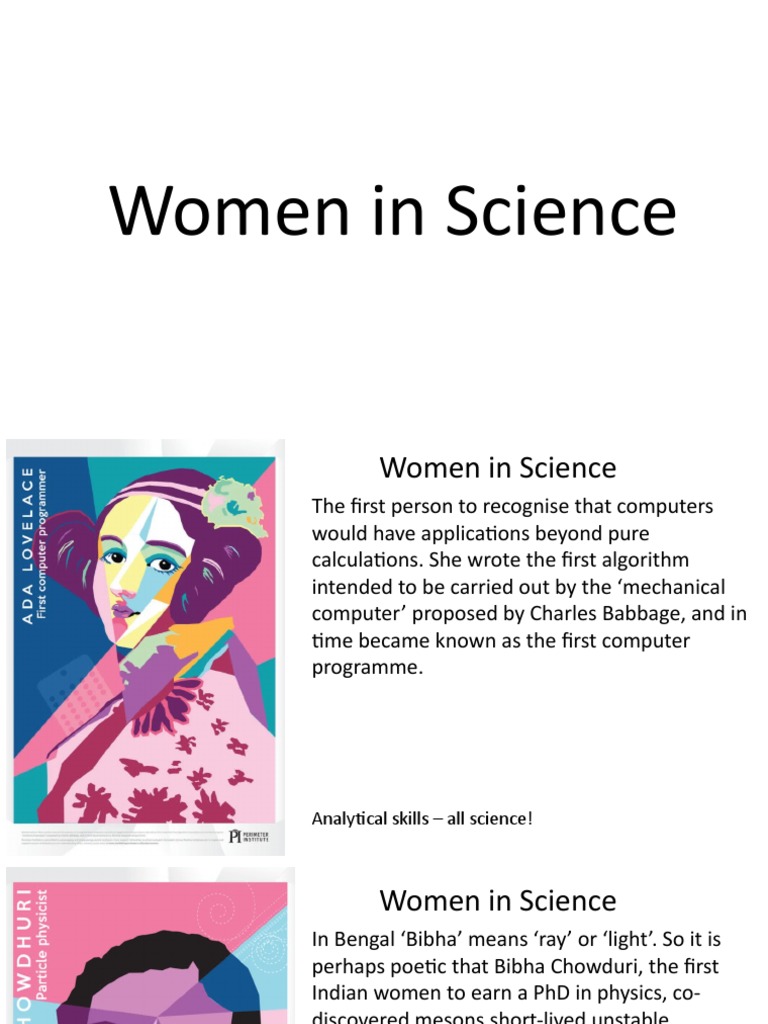 Women in Science | PDF | Physics | Science