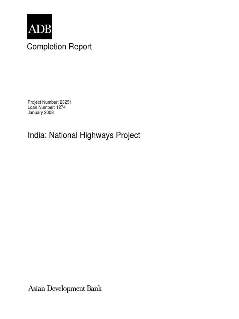 Nhai Project 3 | PDF | Asian Development Bank | Loans
