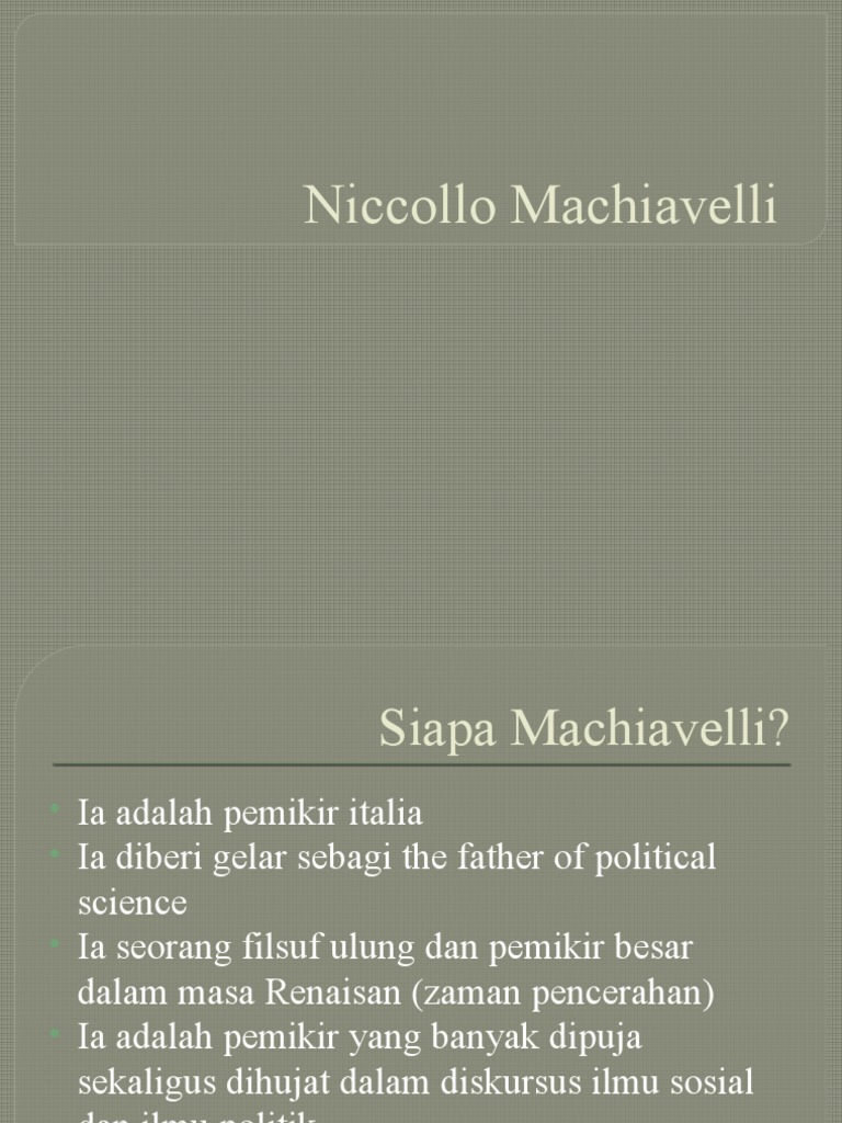 Machiavelli | PDF