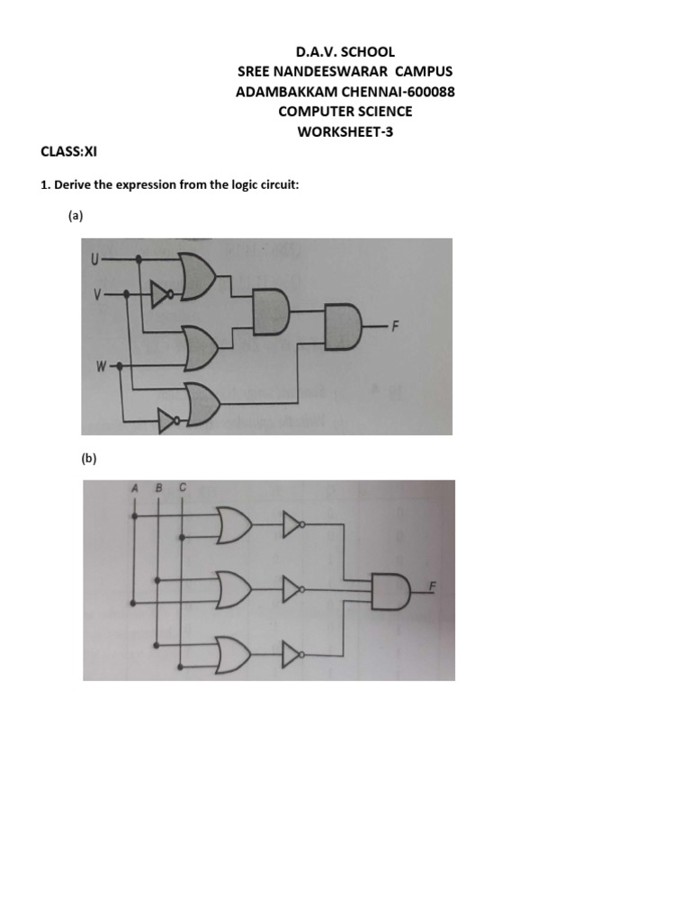 11 CS Worksheet 3 1629368953 | PDF