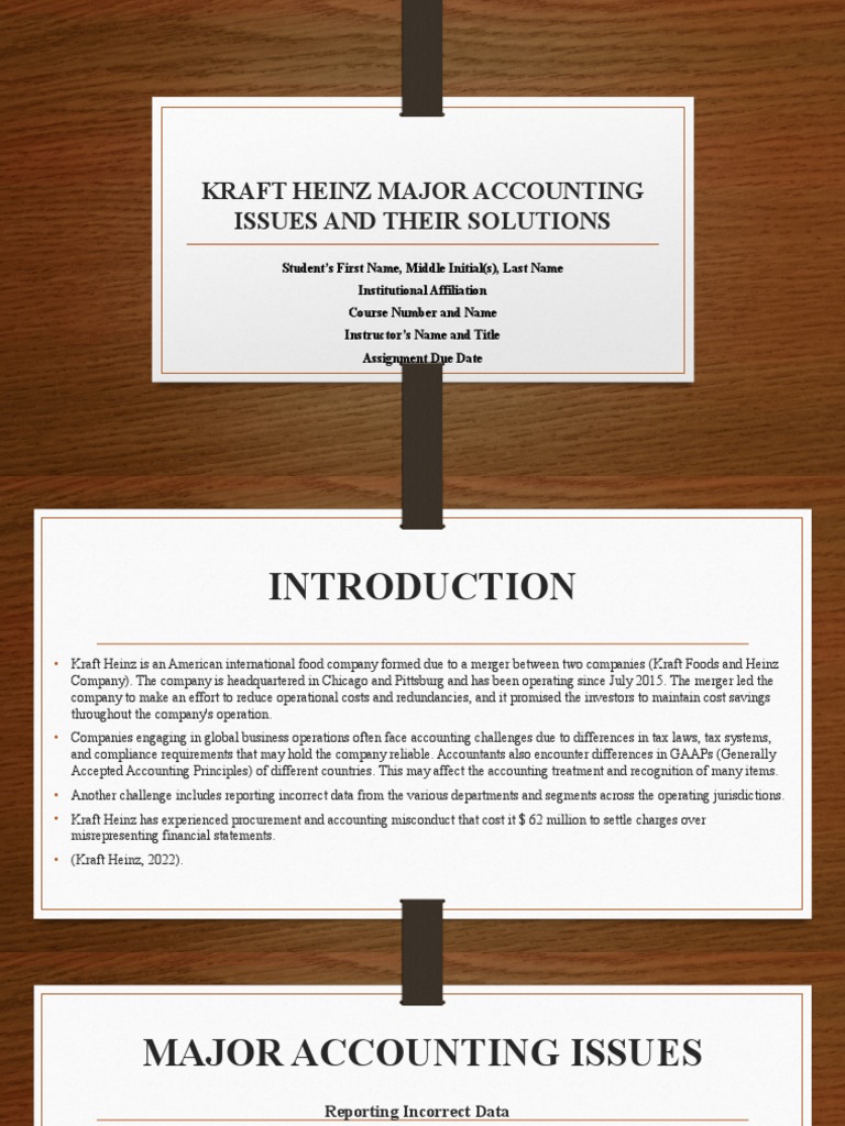 Kraft Heinz | Download Free PDF | Accounting | Financial Statement