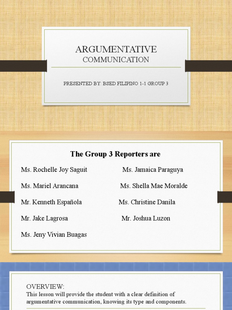 Argumentative Communication | PDF | Argument | Fallacy