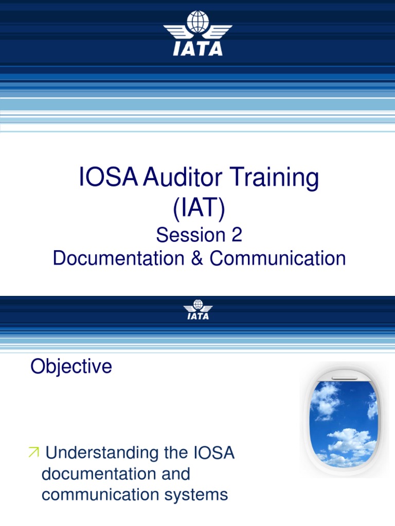 IOSA Auditor Training Overview | PDF | Auditor's Report | Computing