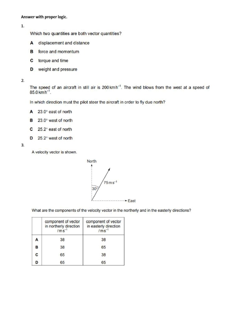 A1 Vector Assignment | PDF