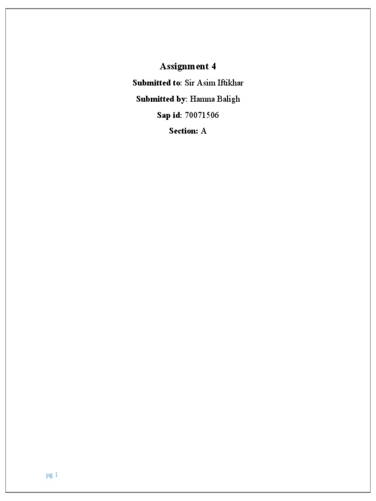 Assignment 4 Audit | PDF
