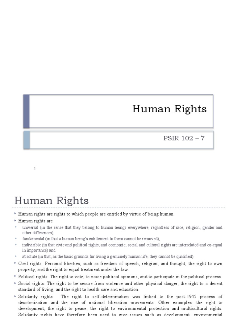 7 - Human Rights | PDF | Human Rights | Genocides