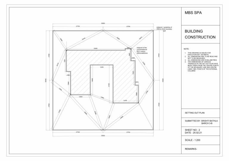 2 Setting Out Plan | PDF
