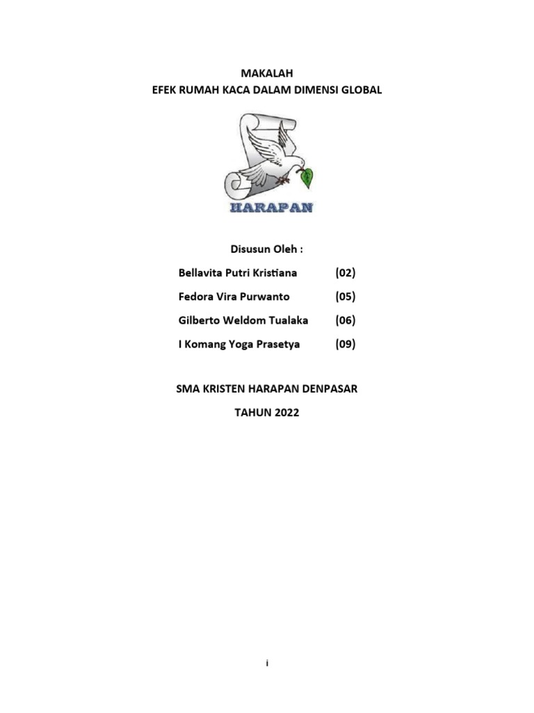 Makalah Fisika (Efek Rumah Kaca Dalam Dimensi Global) | PDF