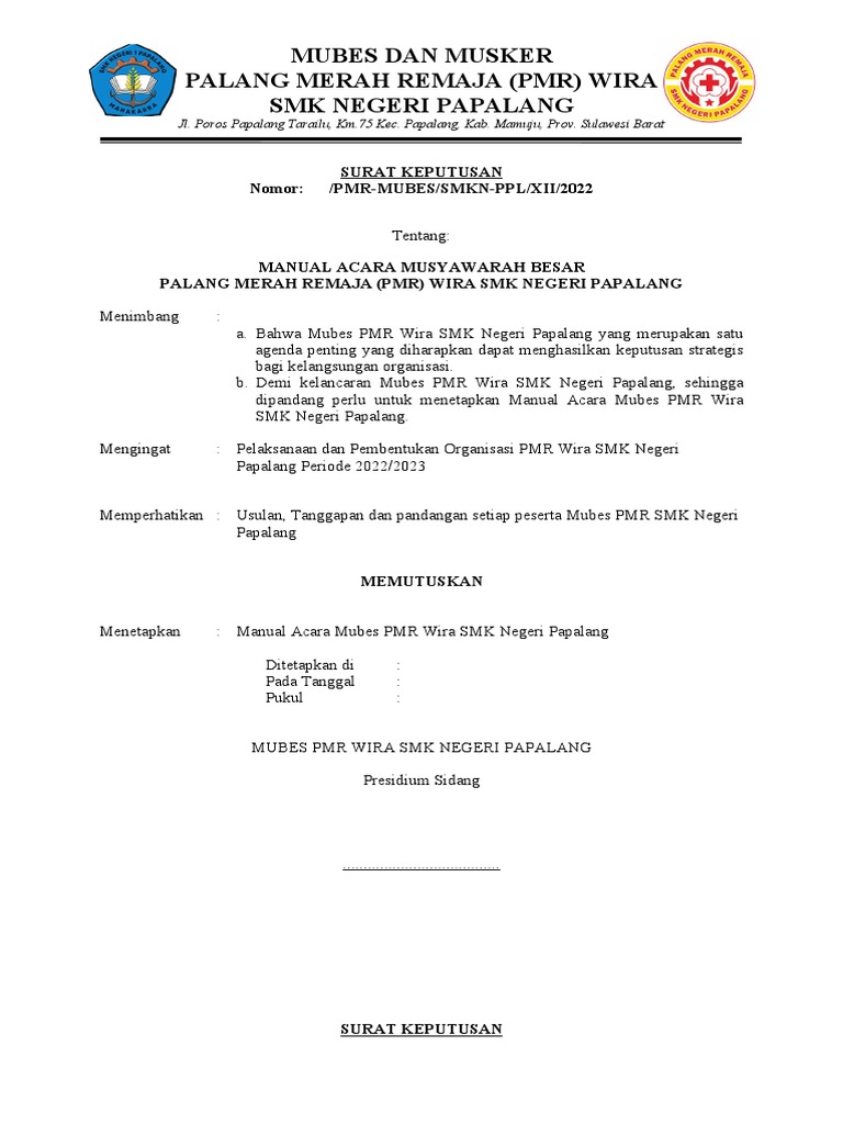 Berita Acara Mubes | PDF