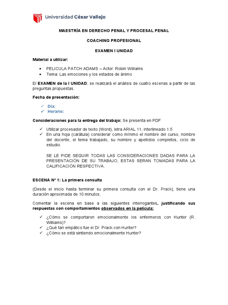 Examen I Unidad | PDF