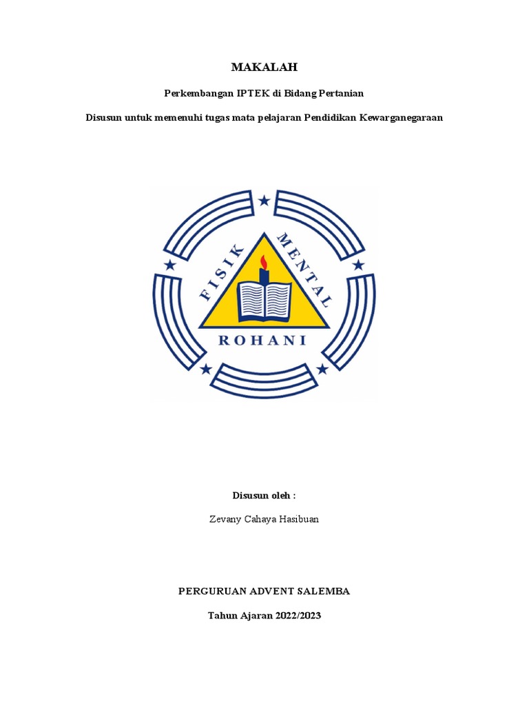 Makalah PKN Perkembangan IPTEK Di Bidang Kesehatan | PDF