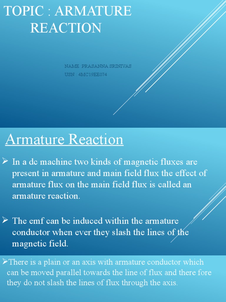 Armature Reaction | PDF