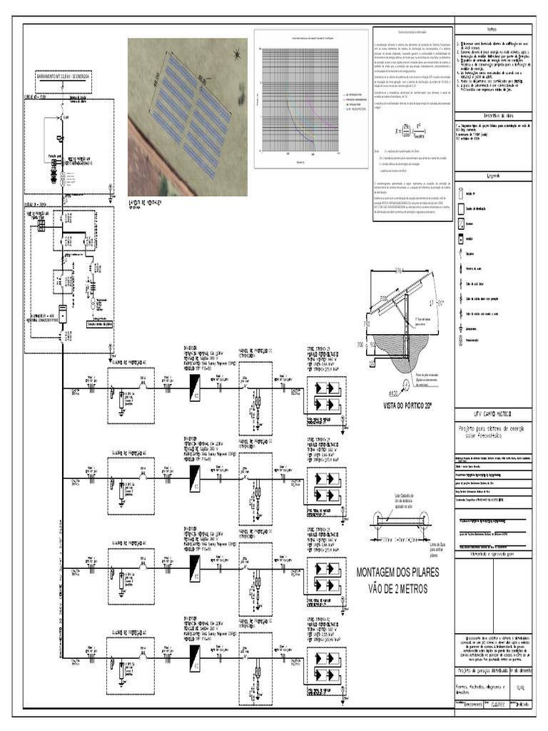 Diagrama Unifilar Sistema Fotovoltaico 500 KWP - R0-Diagrama Solo | PDF | Engenharia Elétrica