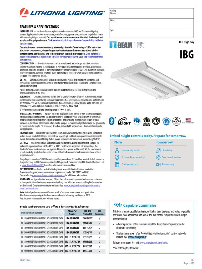 Luminaria Ibg | PDF | Light Emitting Diode | Electrical Connector