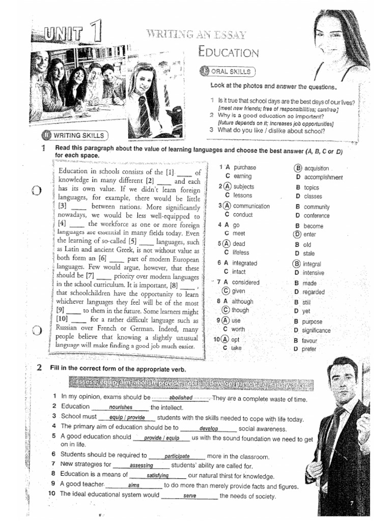 Grivas Writing Unit 1 - Key | PDF