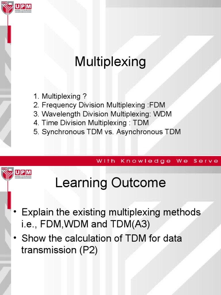 Understanding Multiplexing Techniques: A Comparison of Frequency Division Multiplexing ...