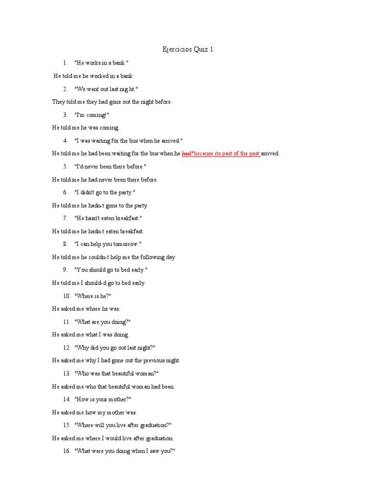 Ejercicios Quiz 1 | PDF