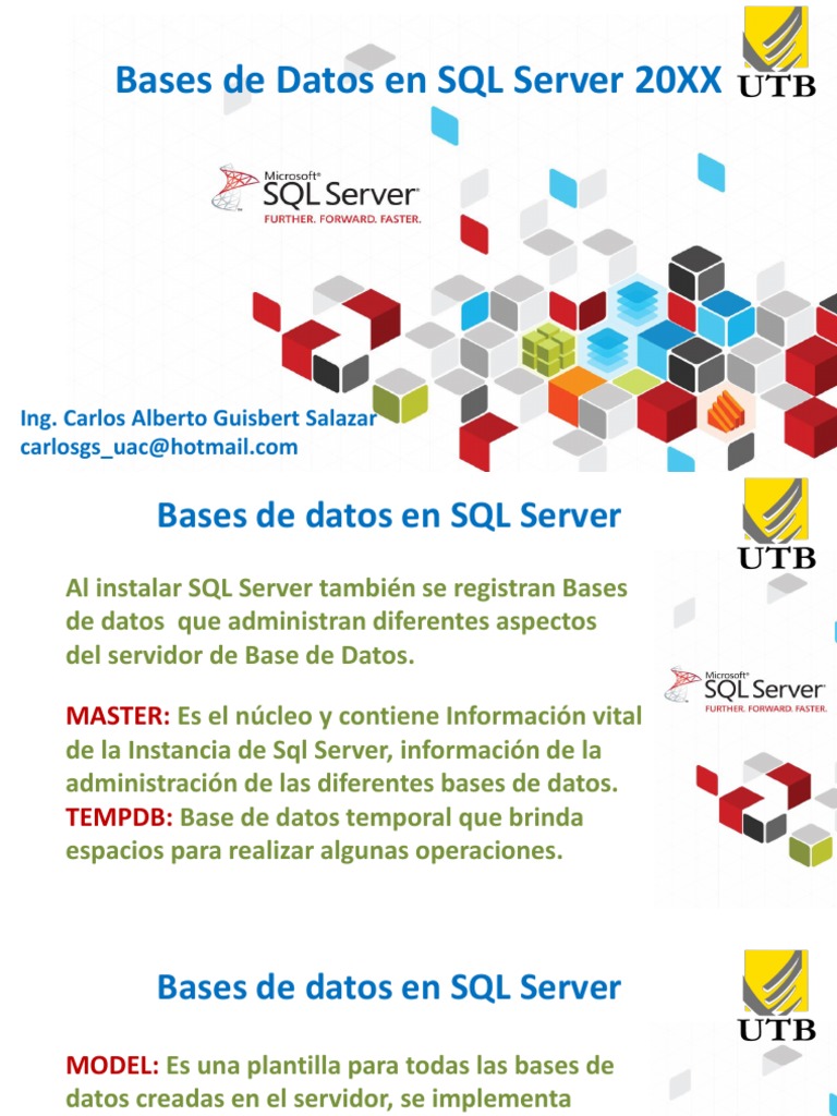 Estructura y Tipos de Datos en SQL Server | PDF | Servidor SQL de Microsoft | Tipo de datos