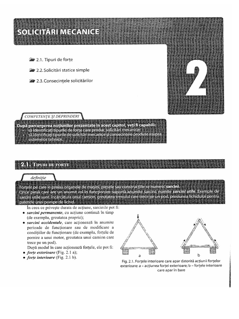 Solicitari Mecanice | PDF