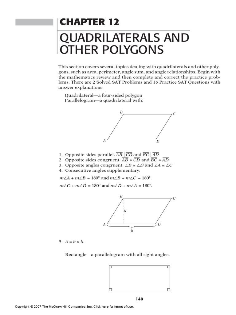 Polygons Tasks | PDF | Area | Triangle