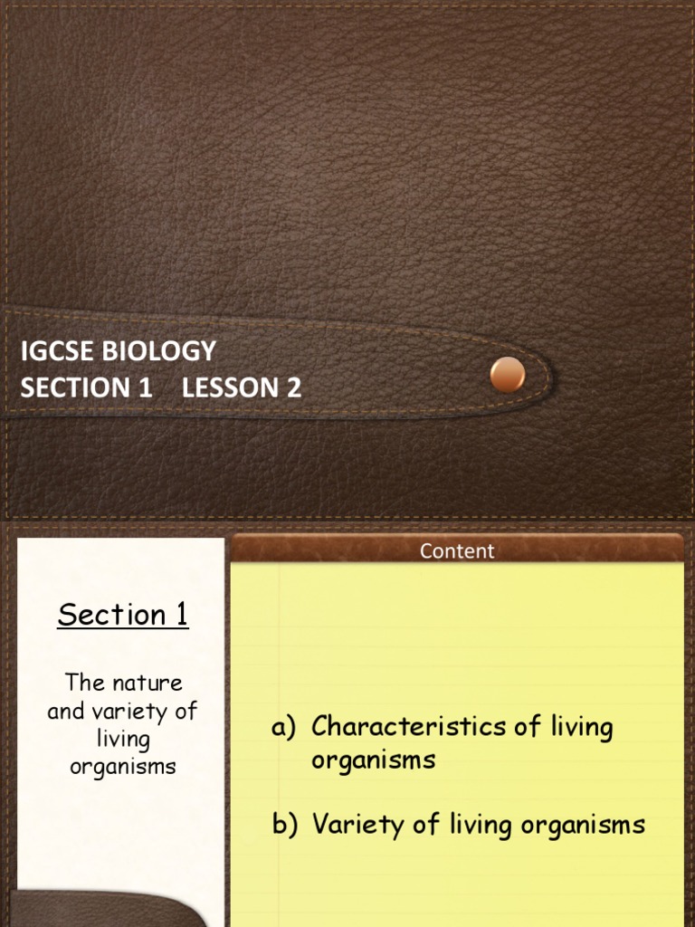 Igcse Biology Section 1 Lesson 2 Download Free Pdf Fungus Plants