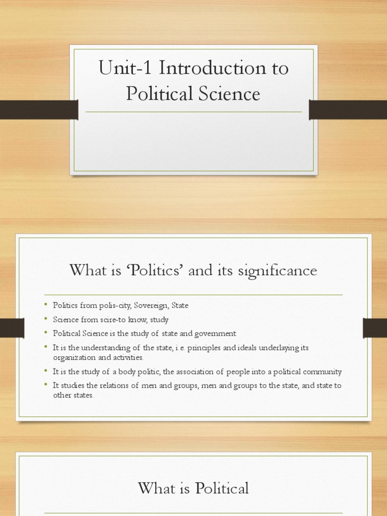 BA LLB Lecture 1 POLITICAL SCIENCE | PDF | State (Polity) | Political ...
