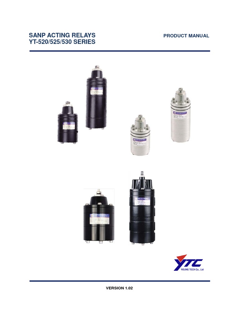 YTC - Snap Acting Relay Manual - YT-520-525-530 - E | PDF | Actuator ...