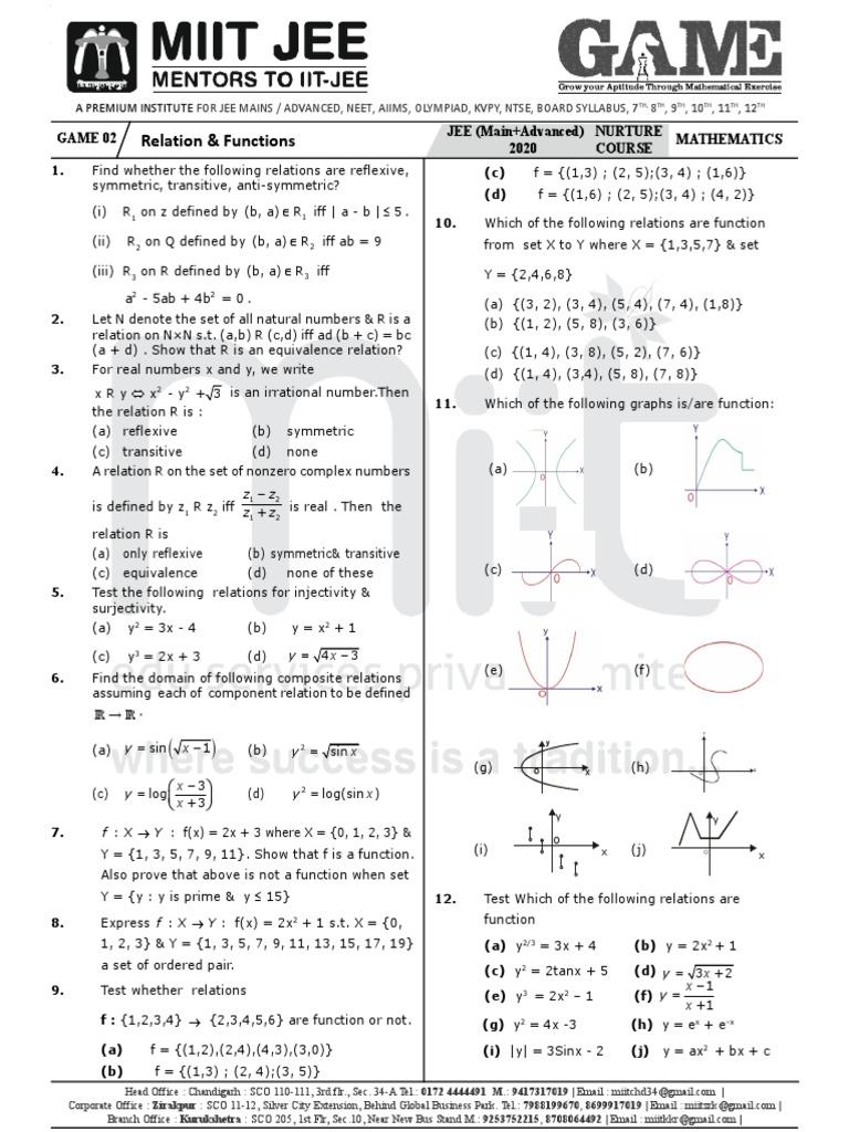 Relations & Functions Game - 02 | PDF | Function (Mathematics) | Sphere