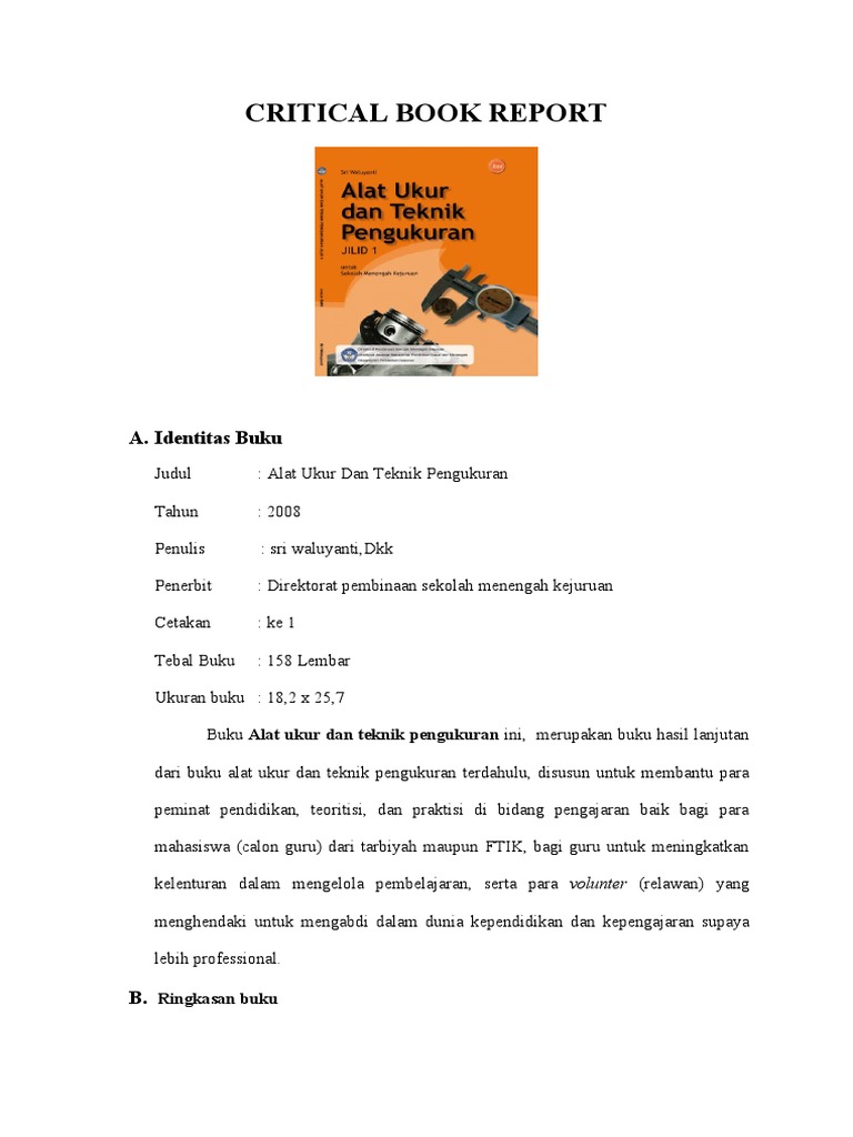 Contoh Critical Book Report | PDF