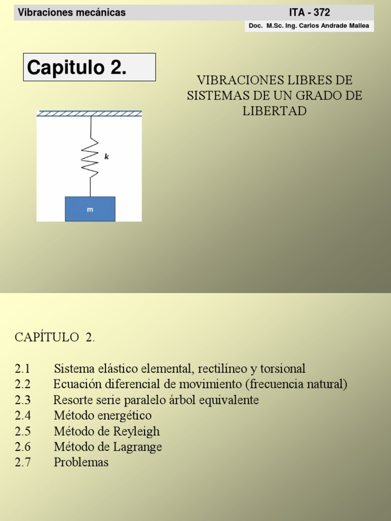 CAP 2 372c | PDF | Péndulo | Oscilación