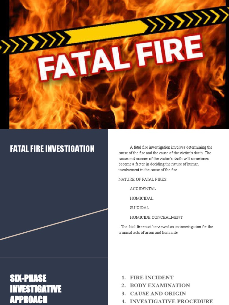 Fatal Fires Investigation | PDF | Burn | Fires