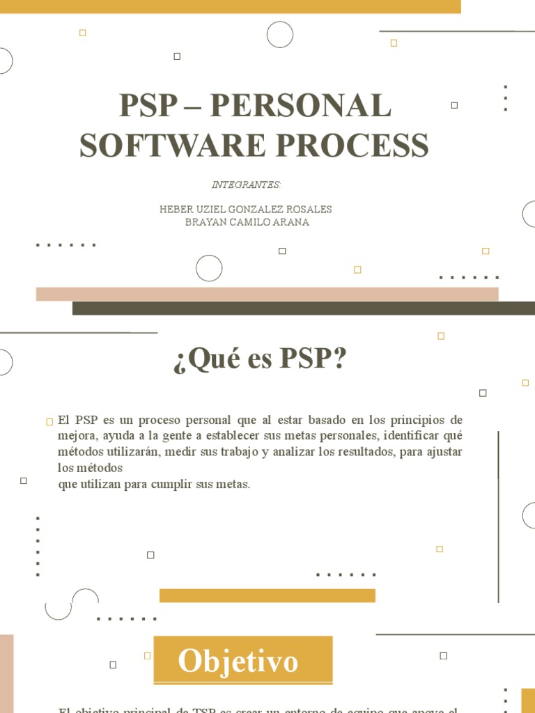 PSP - Personal Software Process: Heber Uziel Gonzalez Rosales Brayan ...