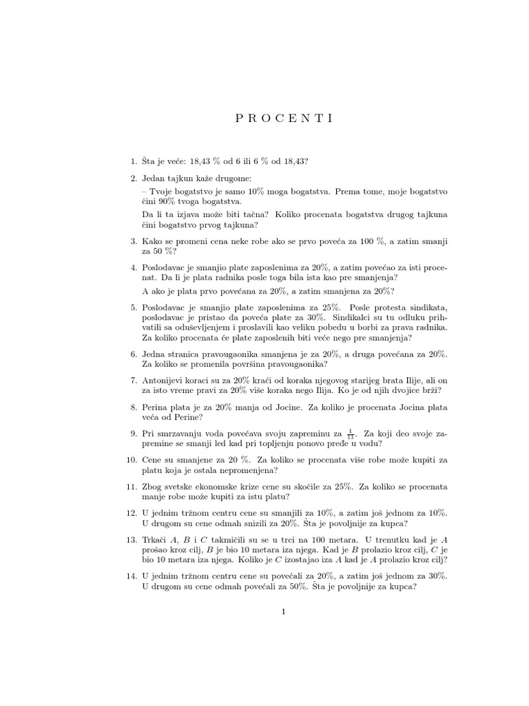 Procenti | PDF