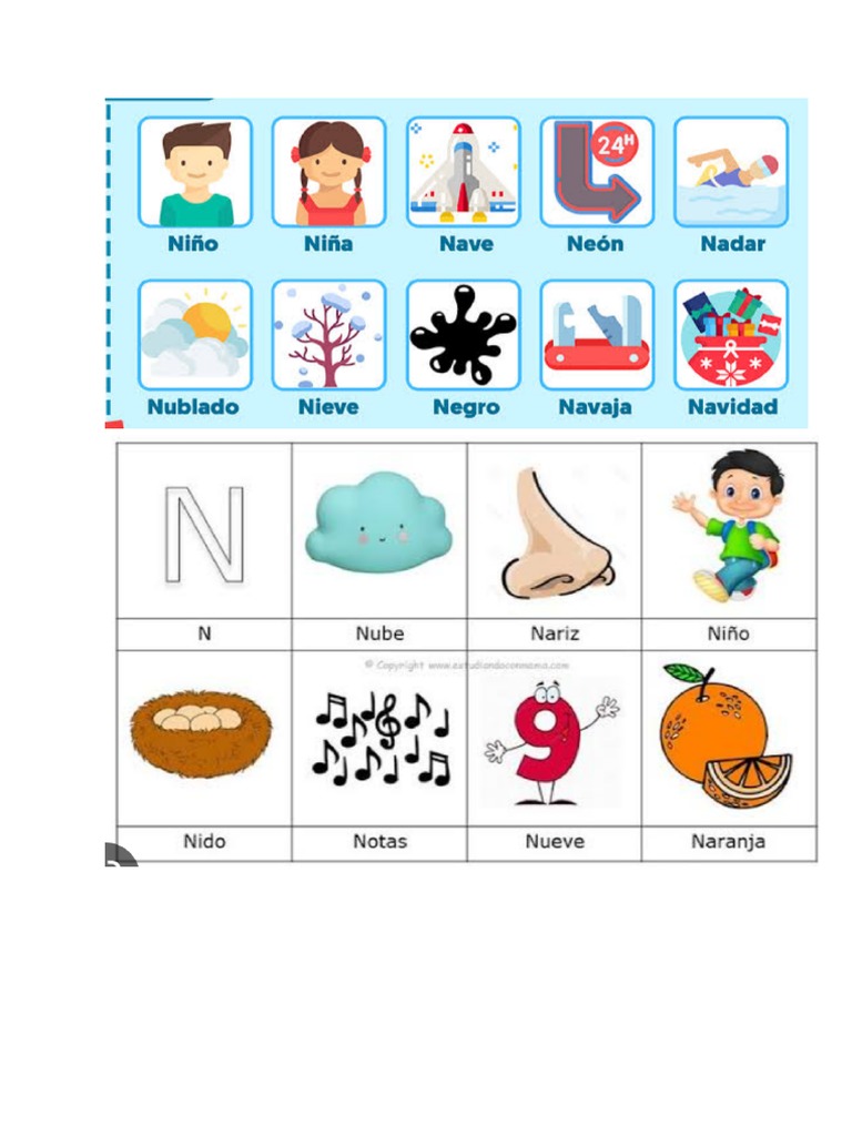 Palabras Con N | PDF