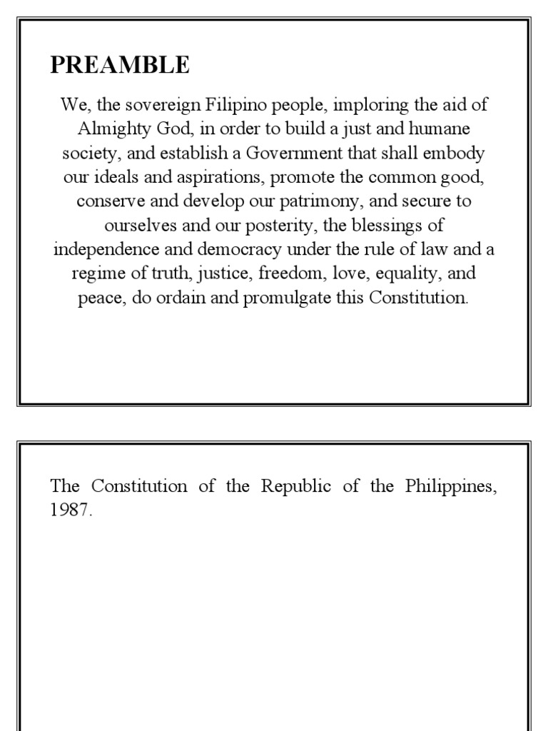 Preamble | PDF